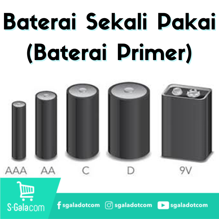 Berbagai Ukuran & Jenis Baterai Sekali Pakai